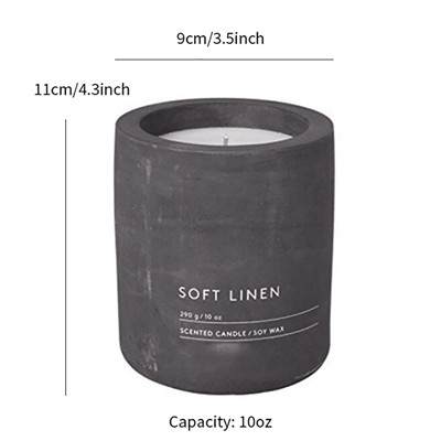 Customized cement concrete candle vessels wholesale | candle containers ...